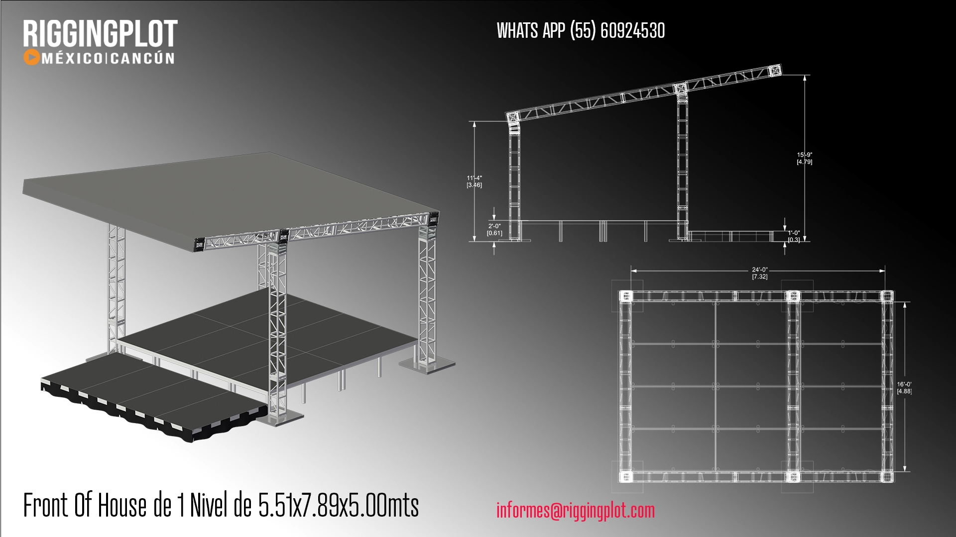 FICHA TÉCNICA F.O.H. MK DE 5.51X7.89X5.00MTS DE 1 NIVEL MÉXICO